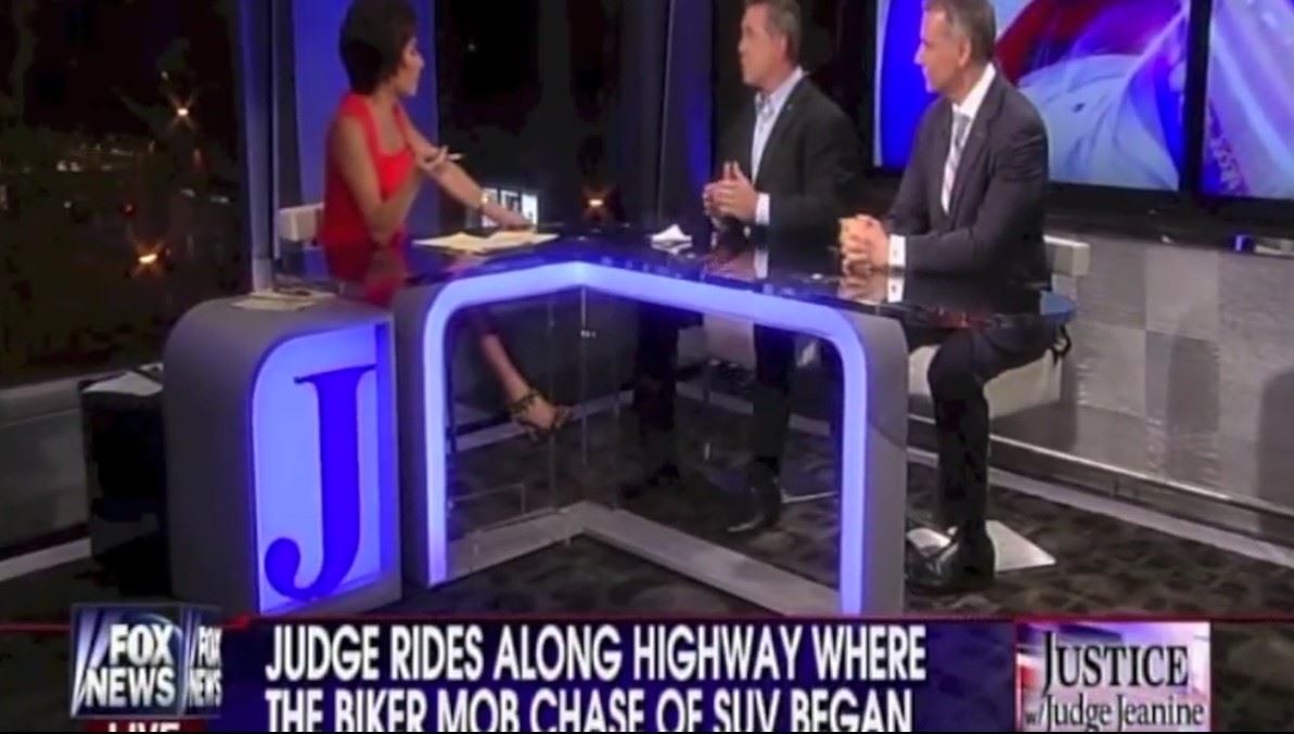 Video: Steve Raiser Discusses SUV/Biker Incident With Judge Jeanine ...